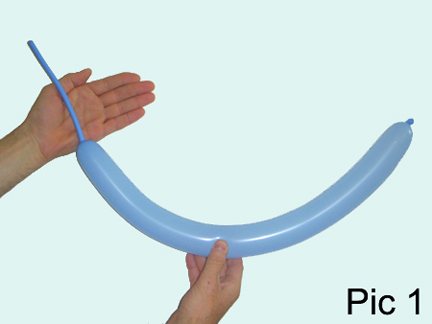 Balloon animals twisting instructions: Balloon 2