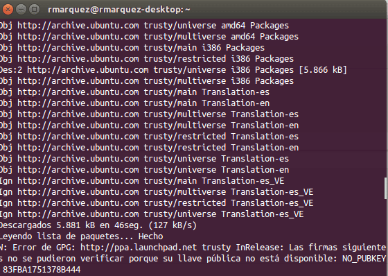 GPG error - llave pública no disponible (Debian / Ubuntu)