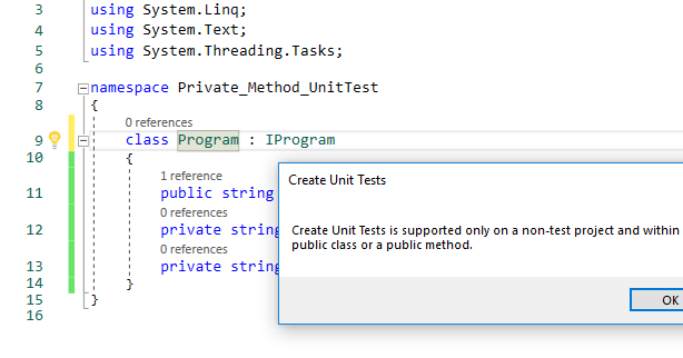 Unit Testing for Private Methods in DotNet C# - AspTricks.net