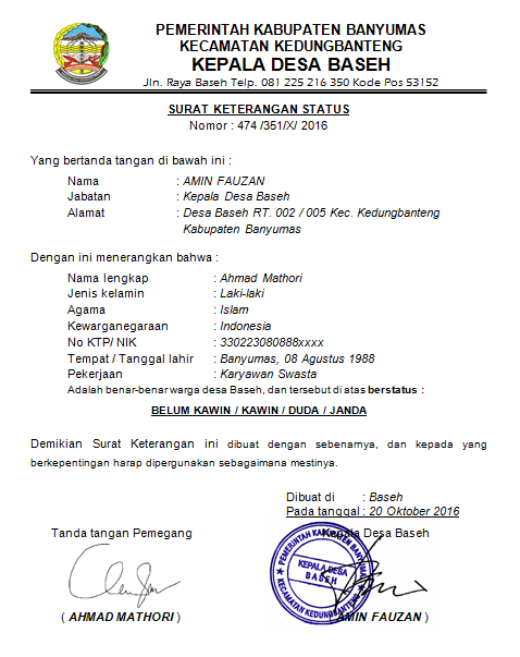 Tujuan Register Surat Di Kantor Desa - Delinewstv