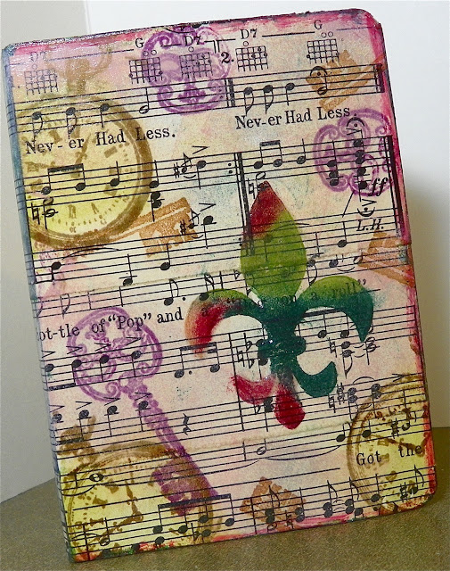 re-covering a mini notebook