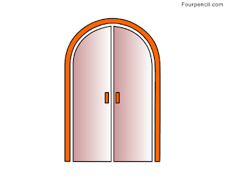 FourPencil: How to draw a Gate for kids - step by step