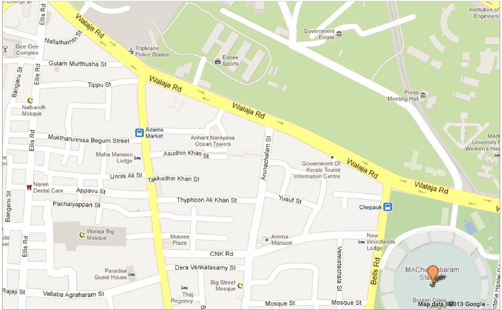 Wallajah Road - Chepauk (Name Reason) | Namma Area..........