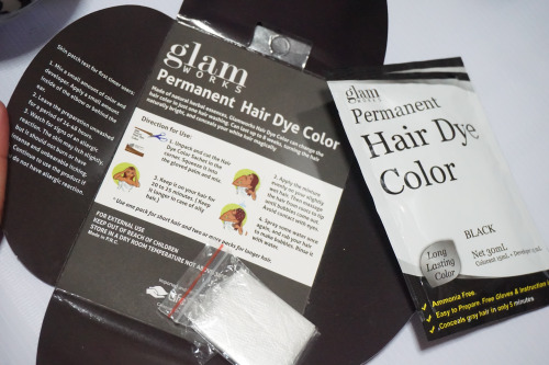 REVIEW: Glam Works Permanent Hair Dye Color Review - Teyjin