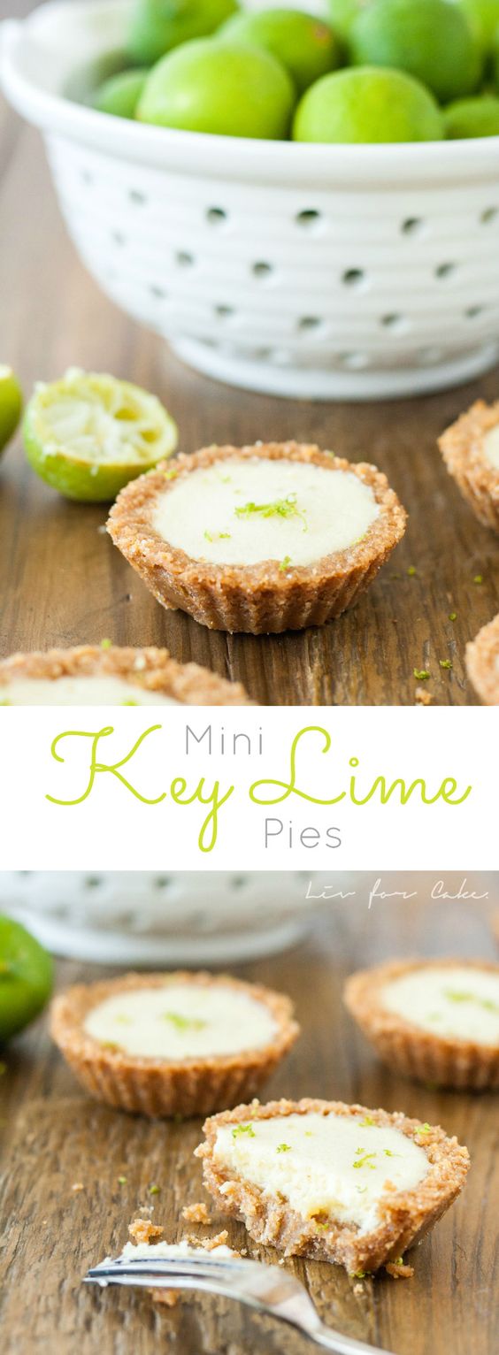 Mini Key Lime Pies Recipe - Girls Dishes