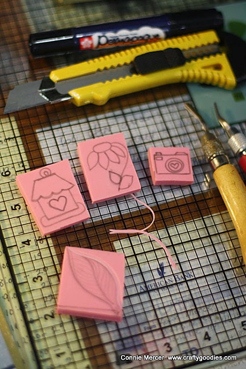 crafty goodies: Try It Tuesday~ Stamp Carving!