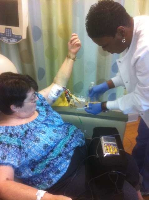 It's All About the Blood: Saturday-Started Chemo -met the 'Red Devil"