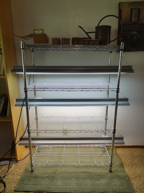 Rebecca's Texas Garden: Indoor Grow Shelves