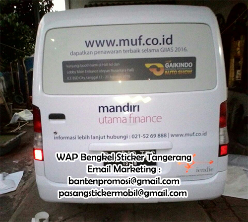 Pasang Stiker Mobil Jakarta: Stiker Mobil Gran Max