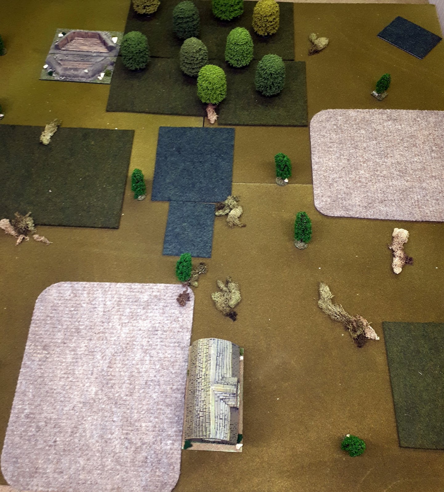 "One Hour Wargames" - Scenario 15 - "Fortified Defence" - Setup and ...