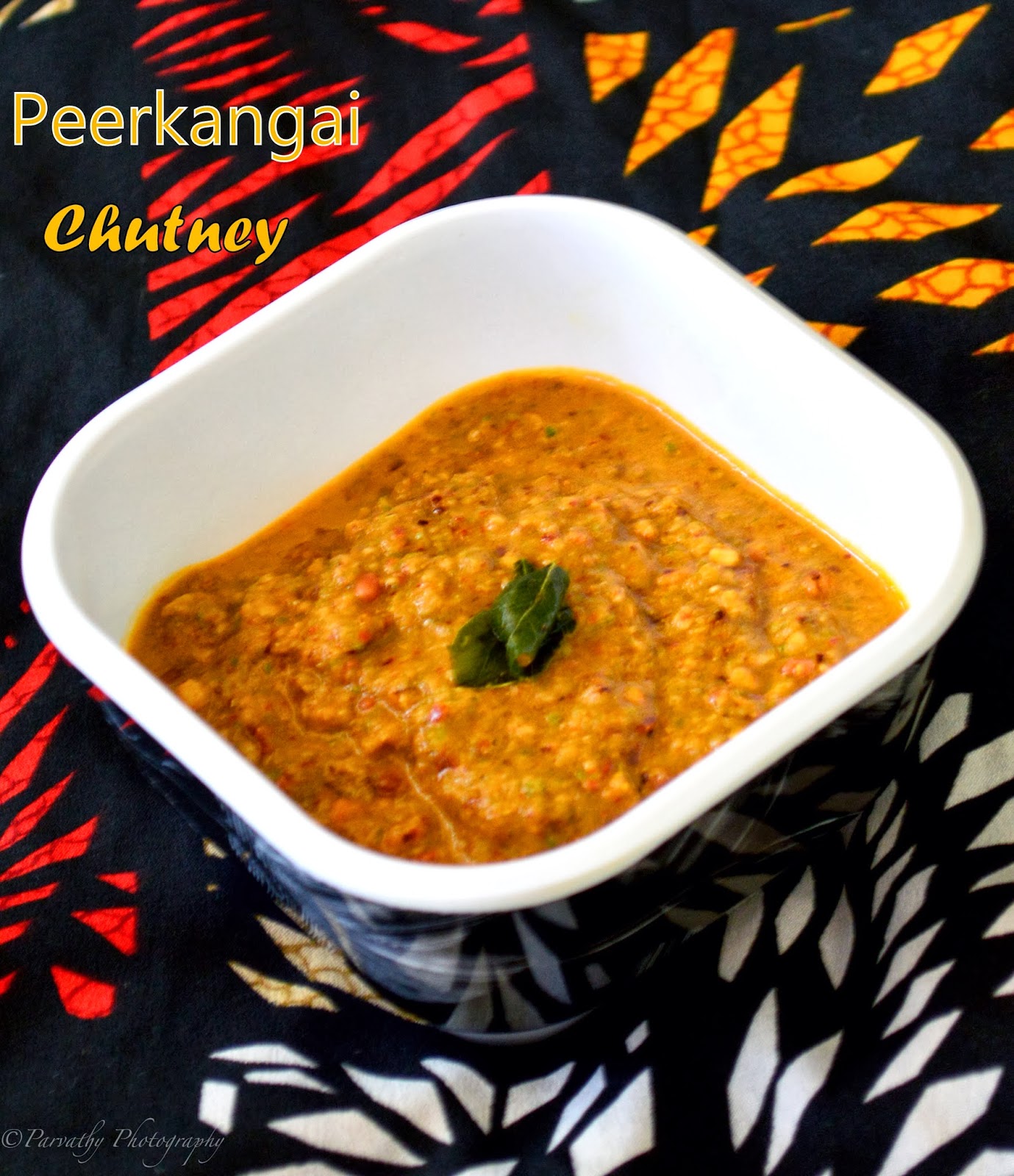 Paru's Kitchen: Ridge gourd Chutney | Peerkangai Chutney | Peerkangai ...