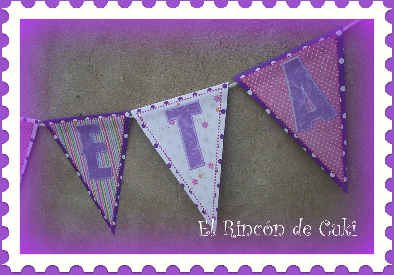 "Vamos a crear...!!! by Adriana Vanini: Banderín Personalizado....