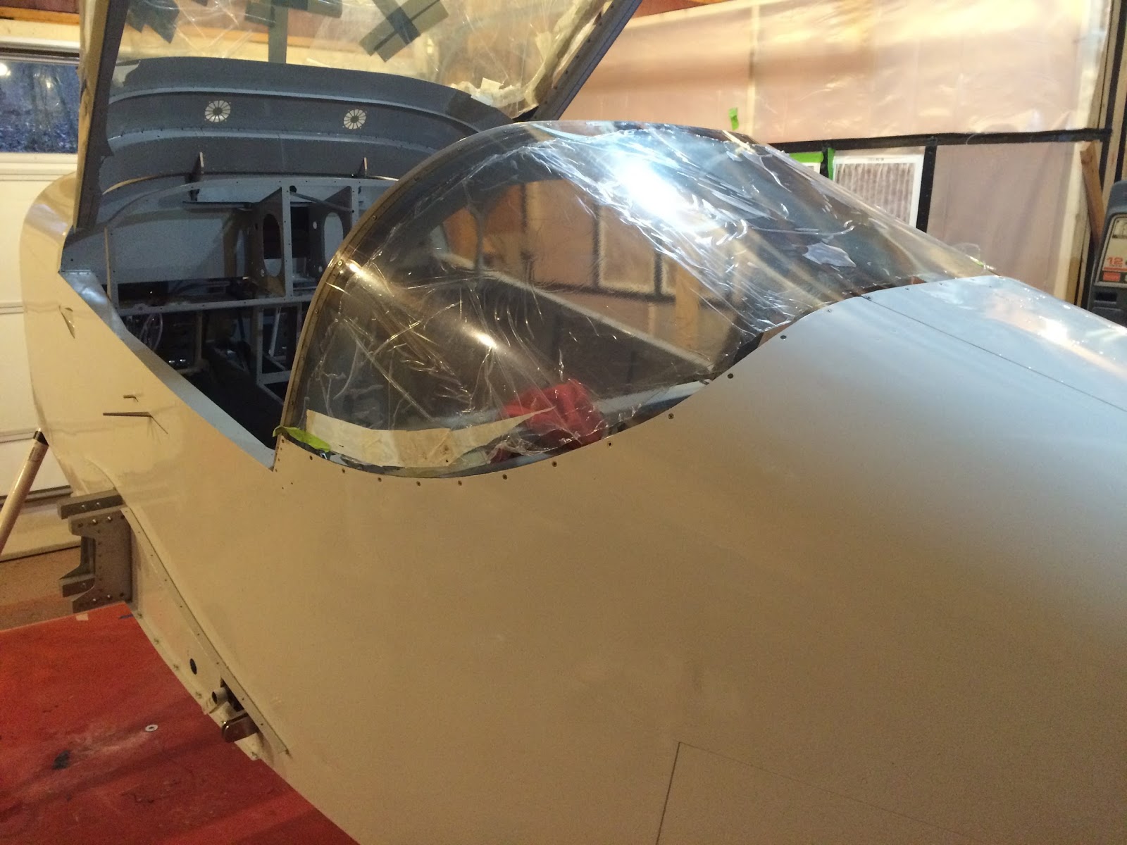 Gordon's RV14 Build: Rear window and cowling fitting