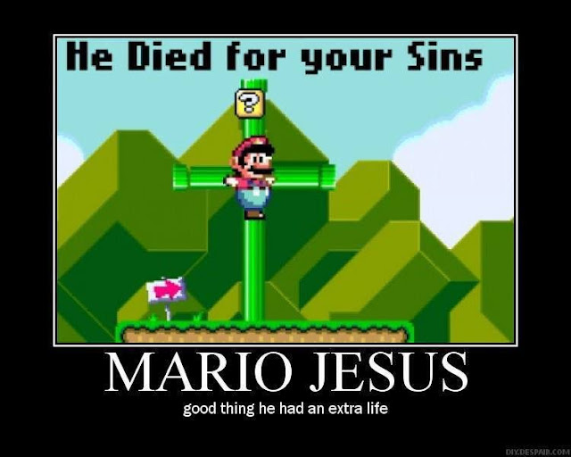 Atheist Memes: Mario Jesus