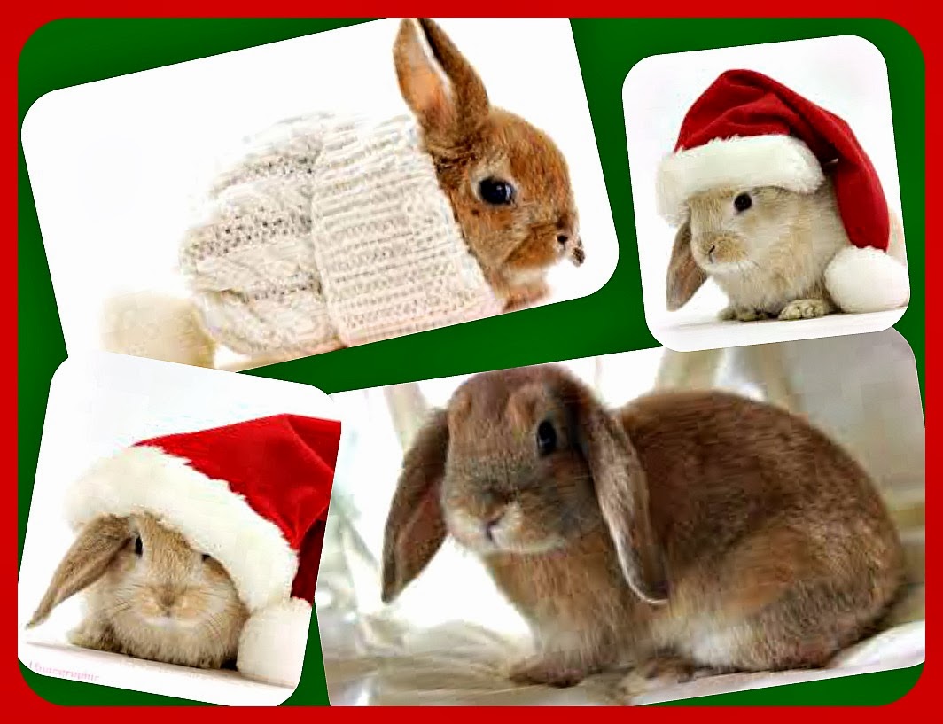 Vintage Mink Bears by Kathy Myers: Christmas Bunnies