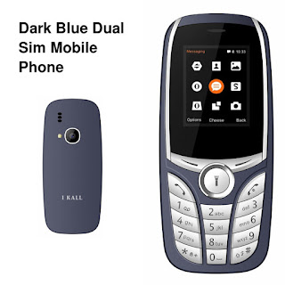 Dark Blue Dual Sim Mobile Phone@Rs.650,