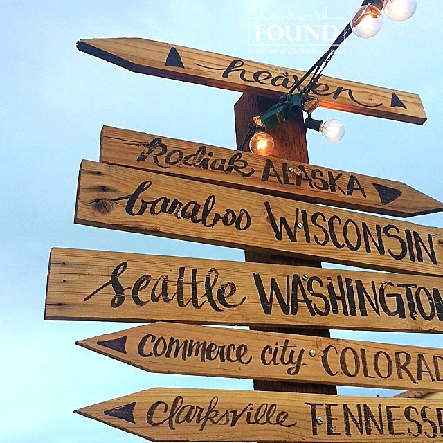 Rustic Signpost from Scrap Wood homeward found decor
