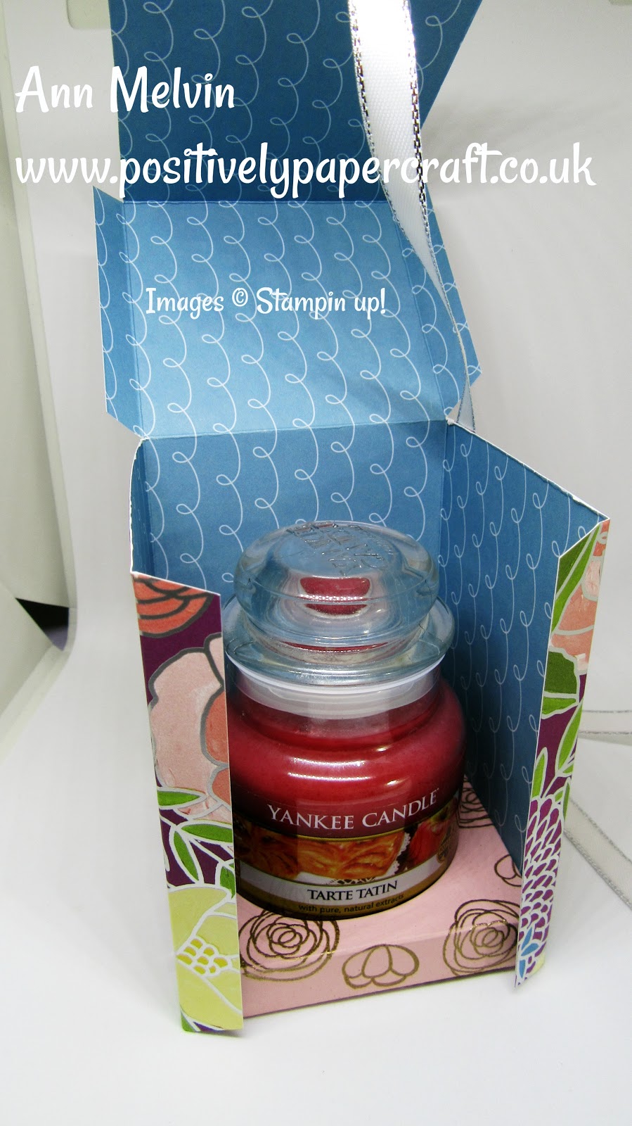 Positively papercraft: Large Fold out Gift Box For a Yankee Candle