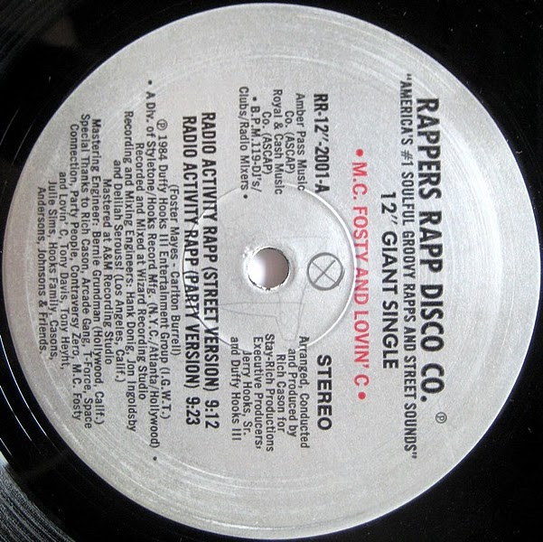 Olas un Bekons Hip-hop & Funk Blog: M.C. Fosty And Lovin' C / Arcade ...