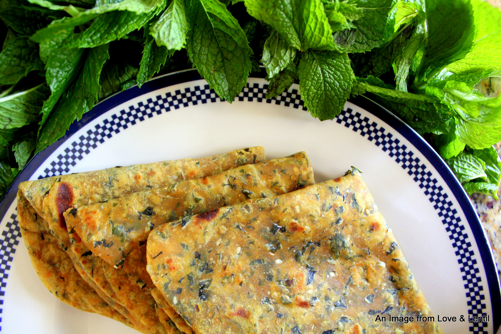 Love & Lentil: Pudina (Mint) Paratha