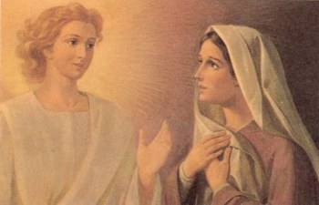 Rosario: Peristiwa Gembira 1 - Maria menerima kabar gembira dari ...