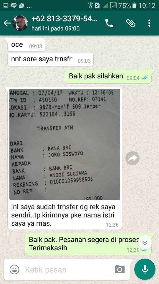 Bukti Transfer Pembayaran Asli - Qncasli.com