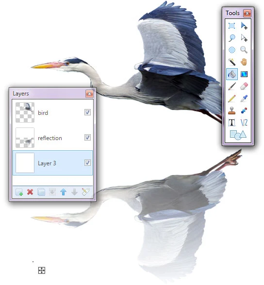 PhotoEffect: How To Create Reflection in Paint.NET