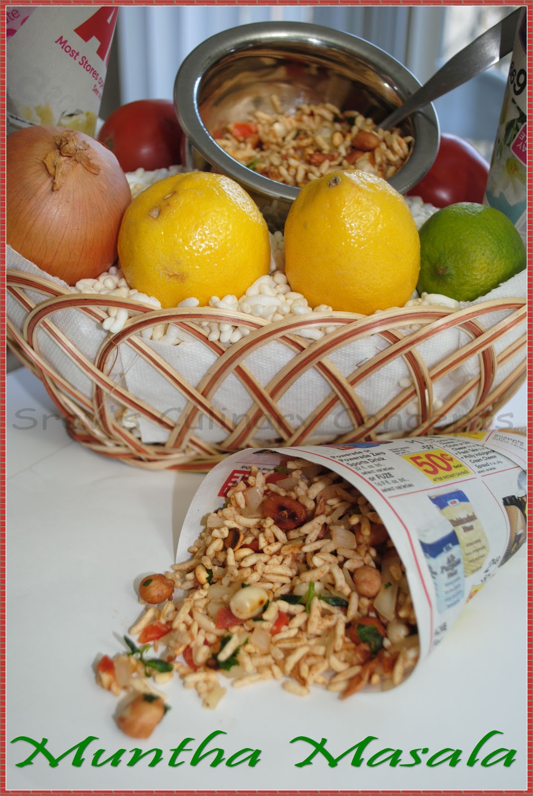 Srav's Culinary Concepts: Muntha Masala | Pidata Kinda Pappu | Puffed ...