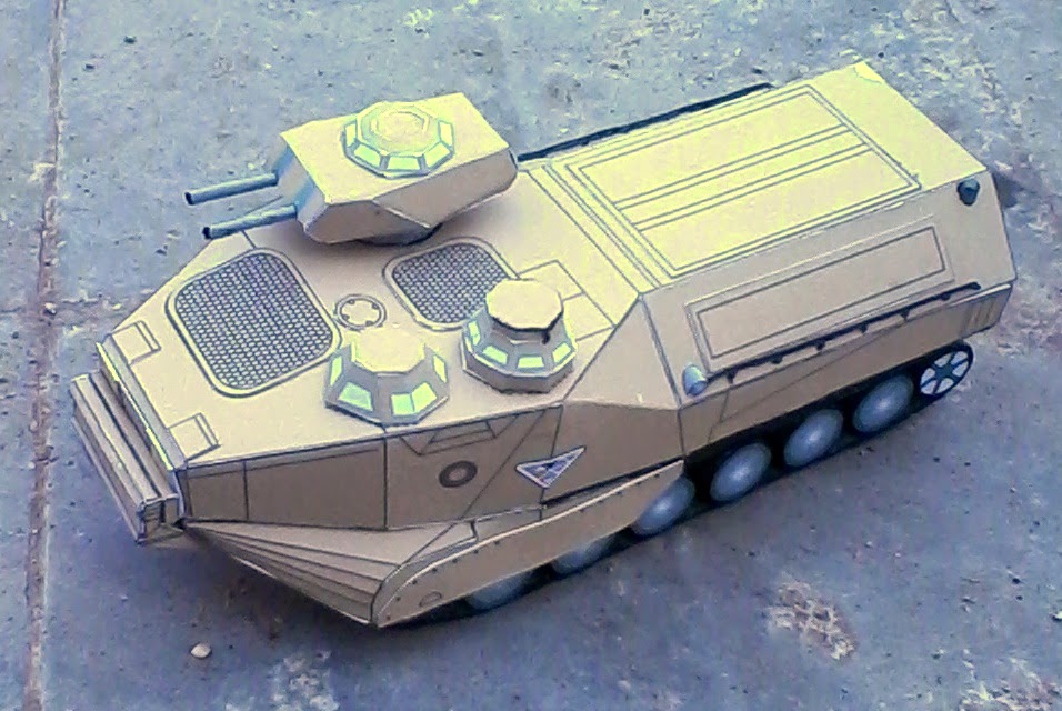 AAV ( Assault Amphibious Vehicle ) Paper Model