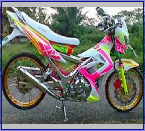 78 Gambar foto modifikasi satria fu sederhana tapi keren simple road ...