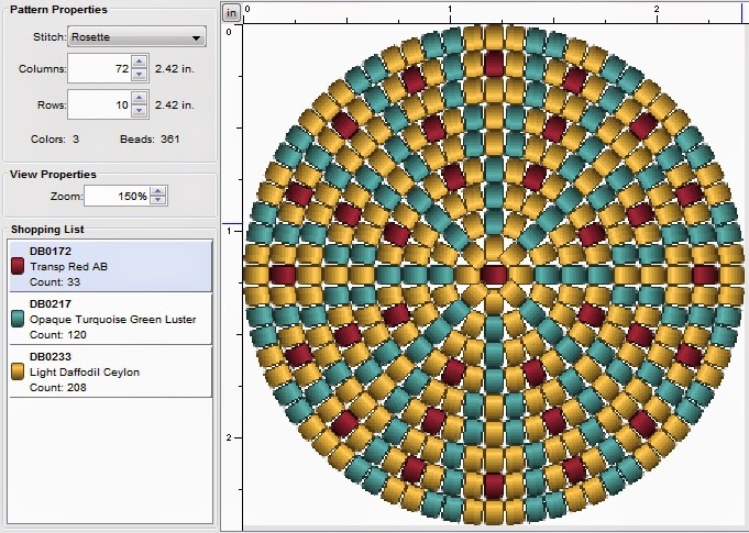 Imaginesque: Beading Pattern 42: Round Motif
