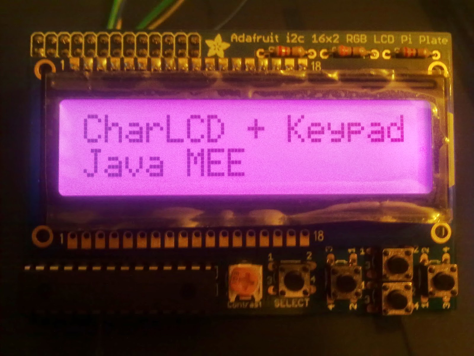 AndrexWeb: LCD+Keypad Kit for Raspberry Pi with Java