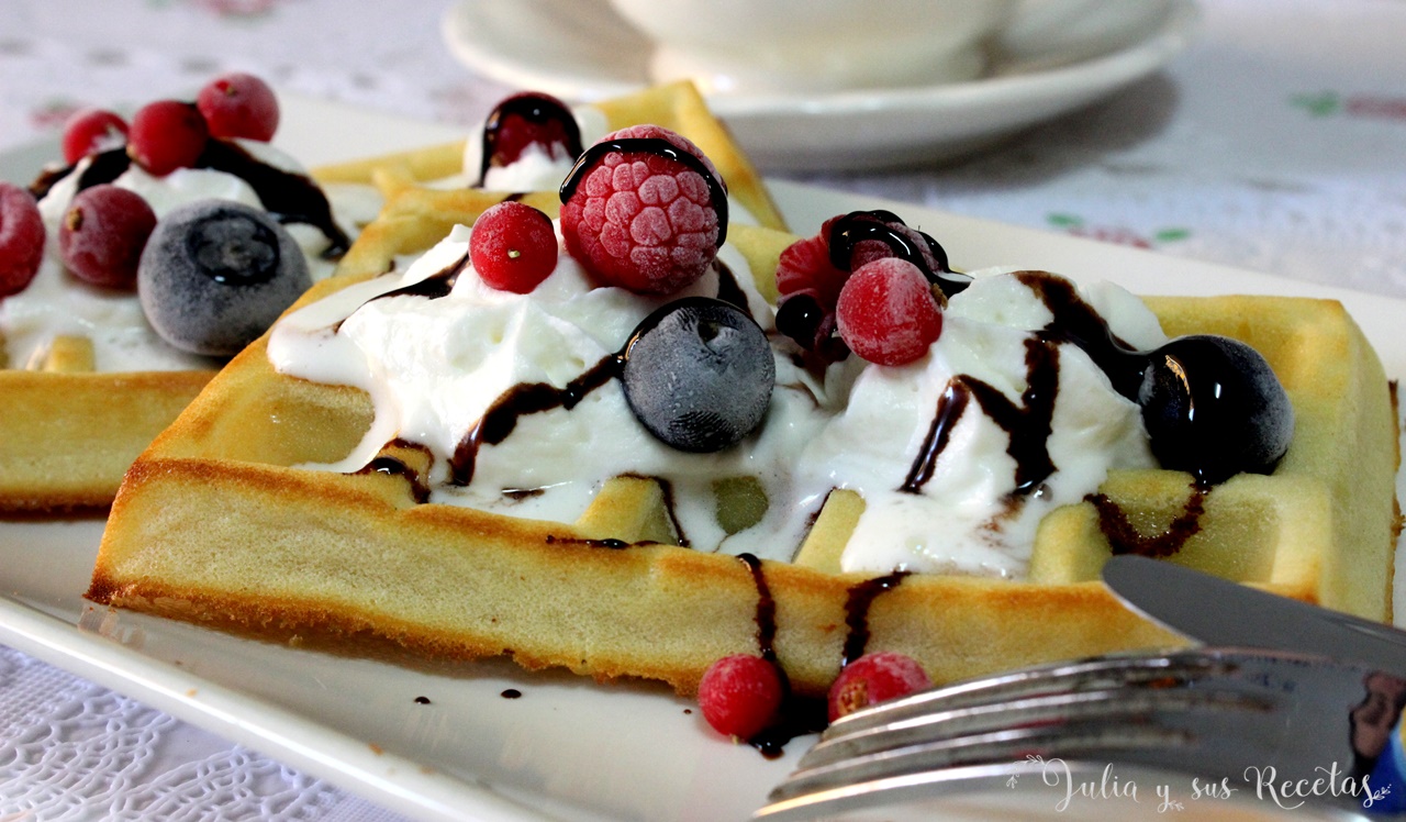 JULIA Y SUS RECETAS: Gofres al horno