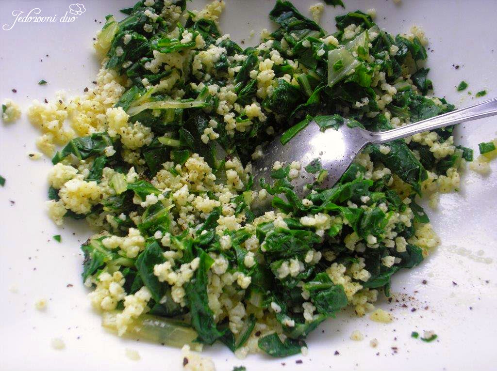 Jedozovni duo: Blitva s prosom