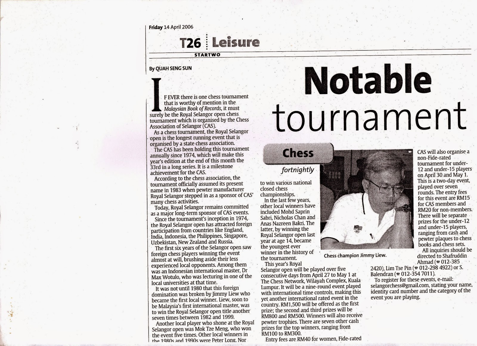 Chess is Chess: Reminisces from the past