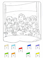 Creionasul cel Istet si prietenii: Adunarea numerelor 0-10 - coloram ...