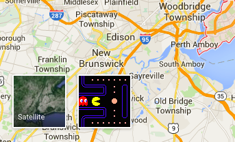 Play Pac-Man in Google Maps