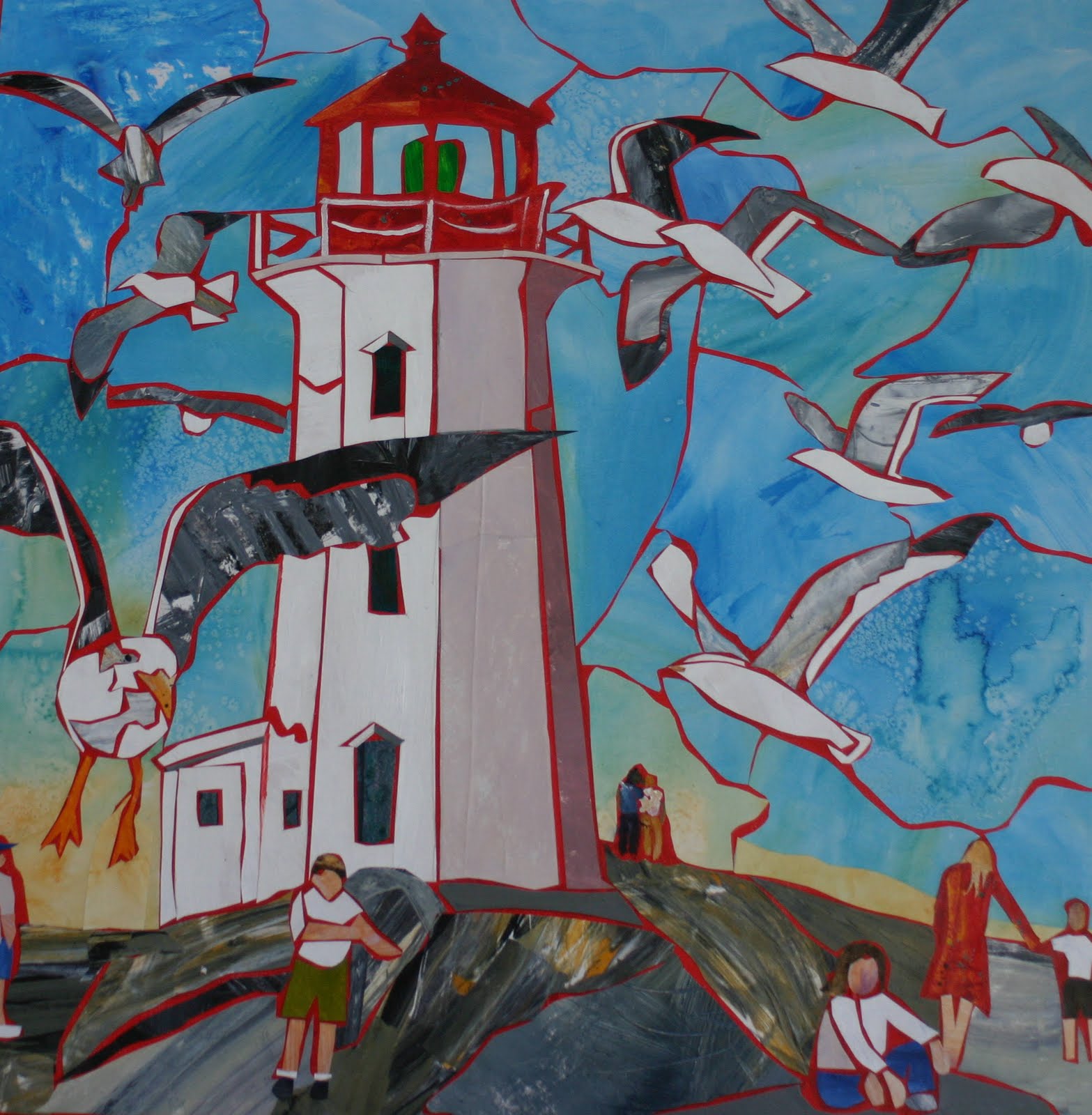 Andrea Redmond Studio Gallery: Flocking to Peggy's Cove, Jo Beale ...