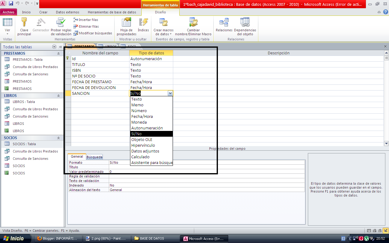 Imagenes asombrosas: Mini tutorial de base de datos en Access
