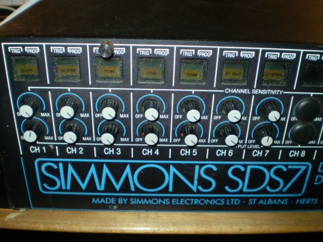 MATRIXSYNTH: Simmons SDS-7 Electronic Drum Brain with Pads