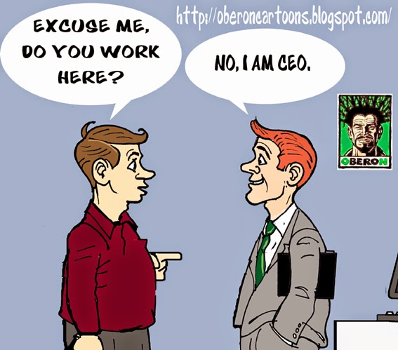 OBERON CARTOONS: CEO joke