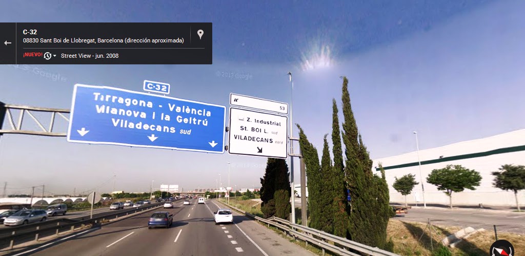 Jordi Vergé Heredia: AUTOPISTA SANT BOI - CASTELLDEFELS (fotos google maps)