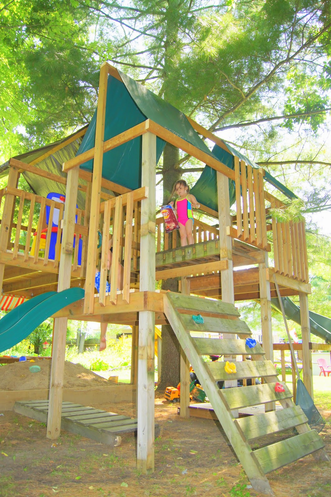 DIY Play Structure - Ideas & Fun! - "Making Montessori Ours"