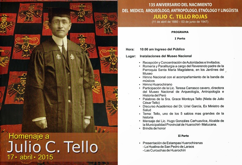 Seguridad Ciudadana: Homenaje a Julio C. Tello en Museo Nacional de ...