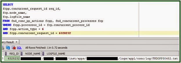Oracle Applications: How to Find OPP Log File - XML Publisher