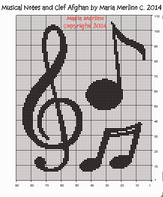 Color Charts and Tapestry by Maria Merlino: Musical Notes and Clef ...
