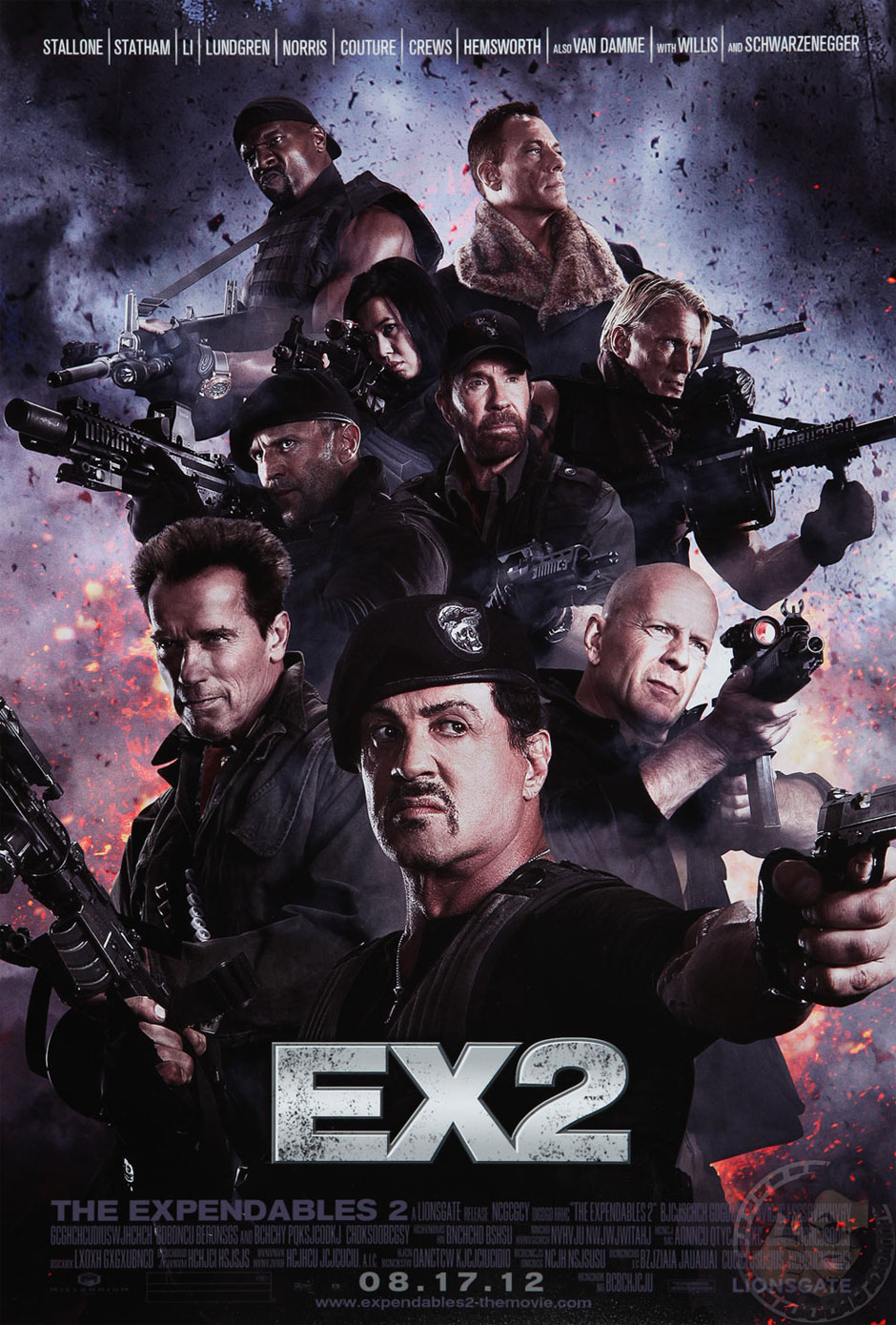 Póster Oficial "The Expendables 2" | Jean Claude Van Damme