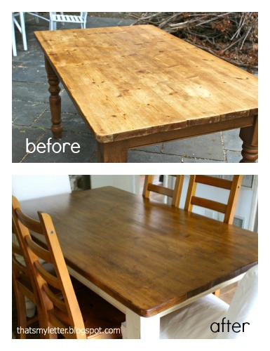DIY Farmhouse Table Makeover - Jaime Costiglio