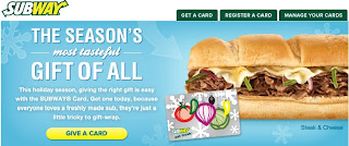 Subway Mysubwaycard.com Rewards Program