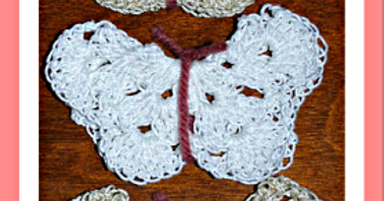Amy's Crochet Creative Creations: Crochet Butterfly Magnet Pattern